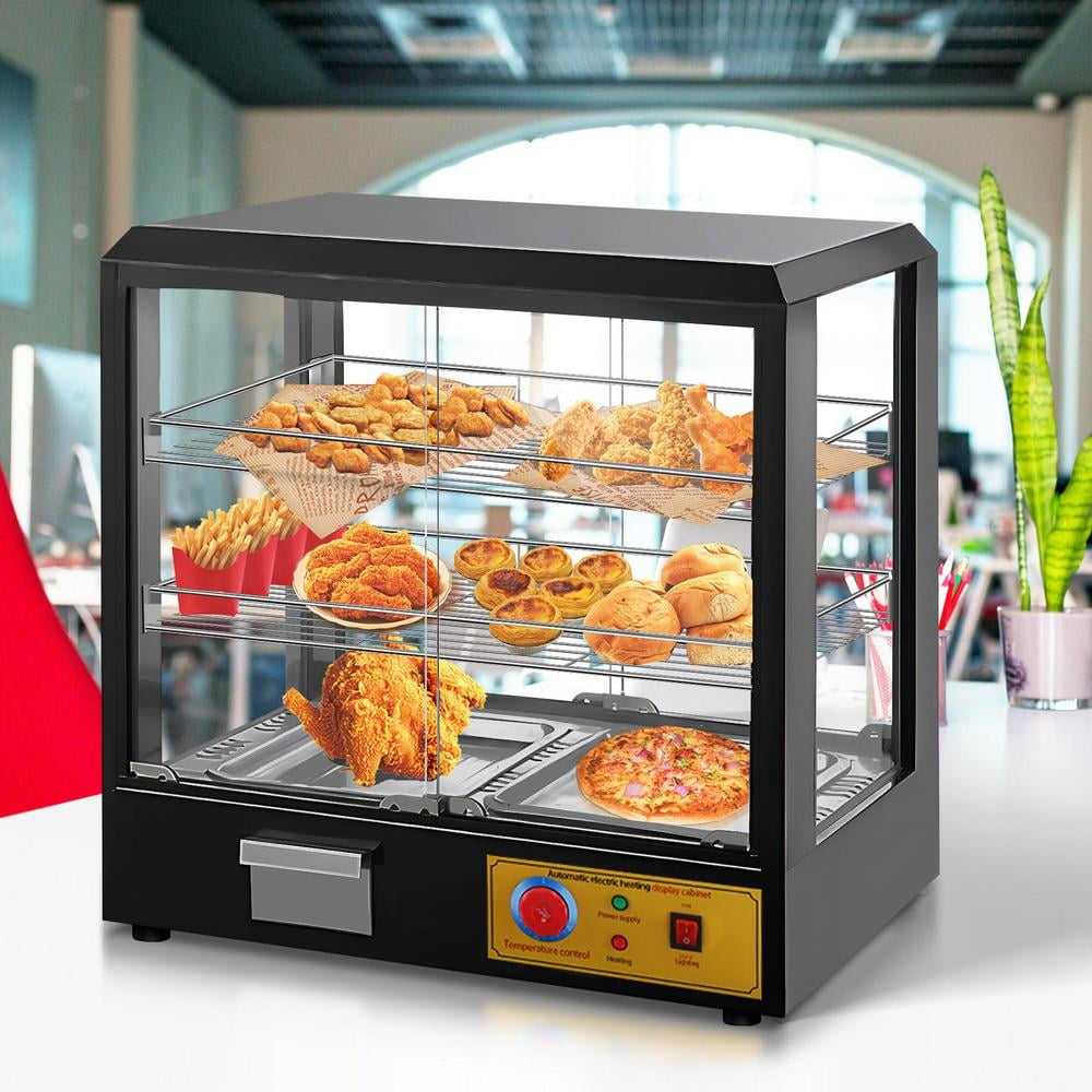 Gonipol Hot Food Display Case 3-Tier Pastry Display Case with Lighting ...