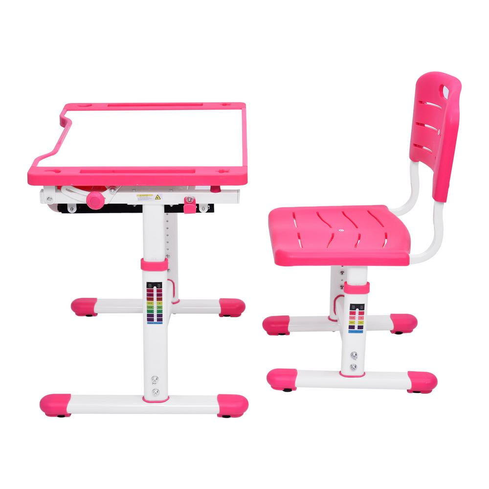 Gonipol Kids Desk Kids Table Ergonomic Desk with Large Storage Drawer ...