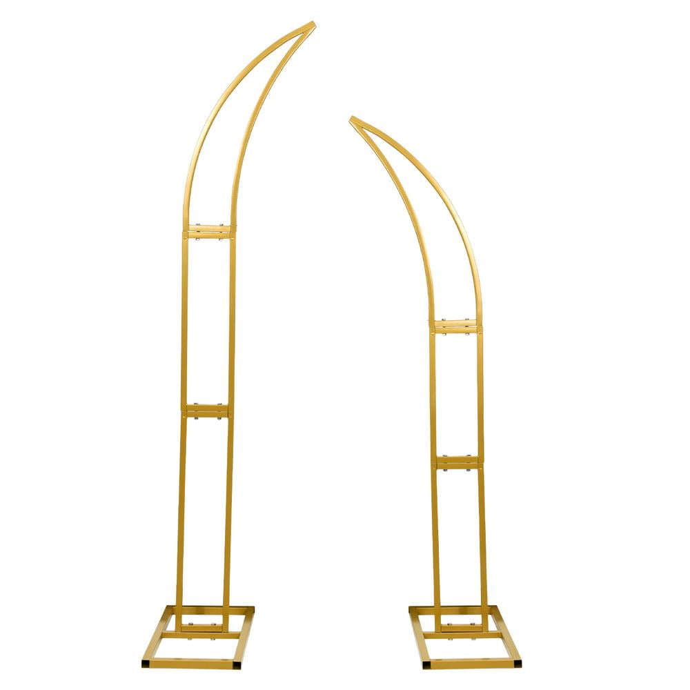 Gonipol Metal Arch Backdrop Set of 2 Wedding Ceremony Metal Arch Frame ...