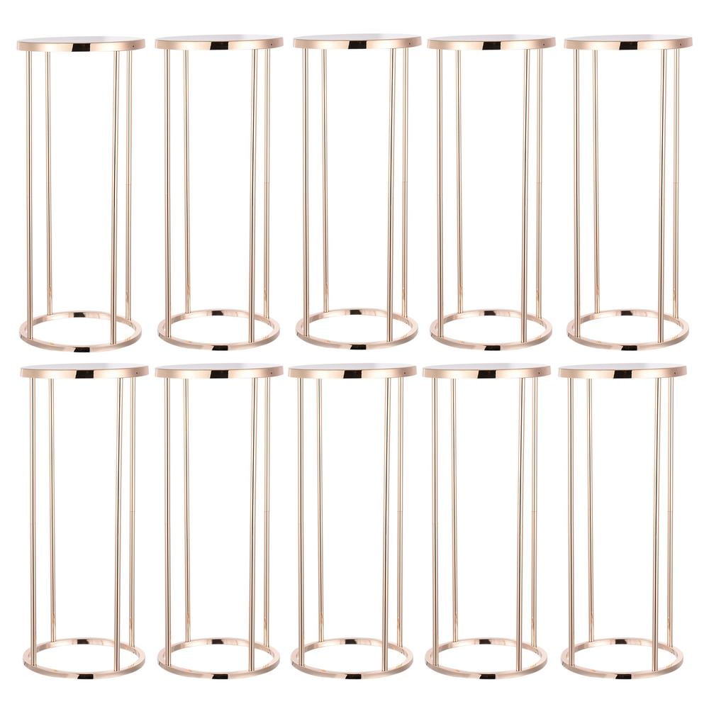 Gonipol Metal Flower Floor Vase 10pcs Metal Vase Column Wedding ...