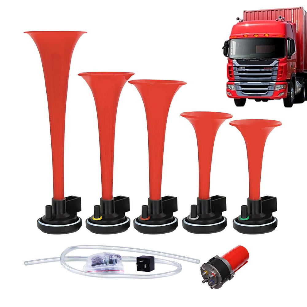 Gonipol Music Electric Air Horn Electric 5 Tubes Car Horn Music Horn ...