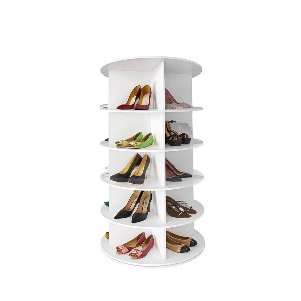 Gonipol Revolving Shoe Rack 5-Tier Vertical Rotating Shoe Storage Shelf ...