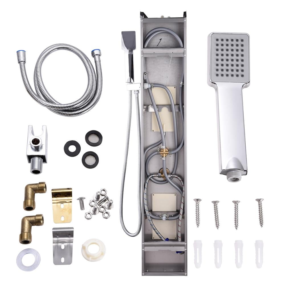Gonipol Shower Panel Rainfall Waterfall Shower Head Faucet Rain Massage ...