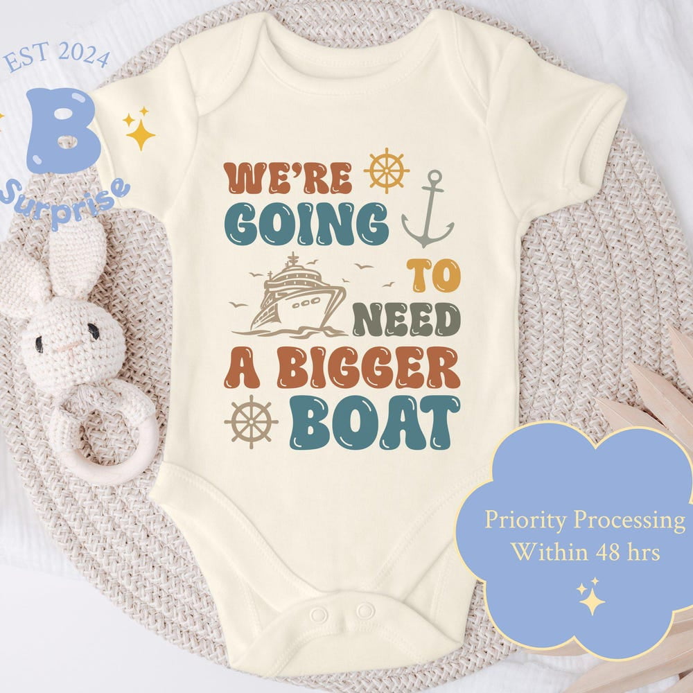 We'Re Gonna Need A Bigger Boat Onesie, Nautical Baby Bodysuit, Cute ...