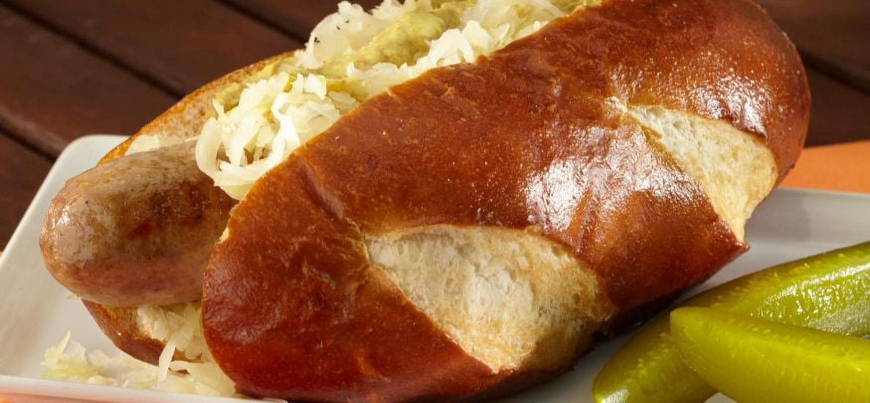 Gonnella Baking Sliced Torpedo Pretzel Roll, 3 Ounce - 42 per case ...