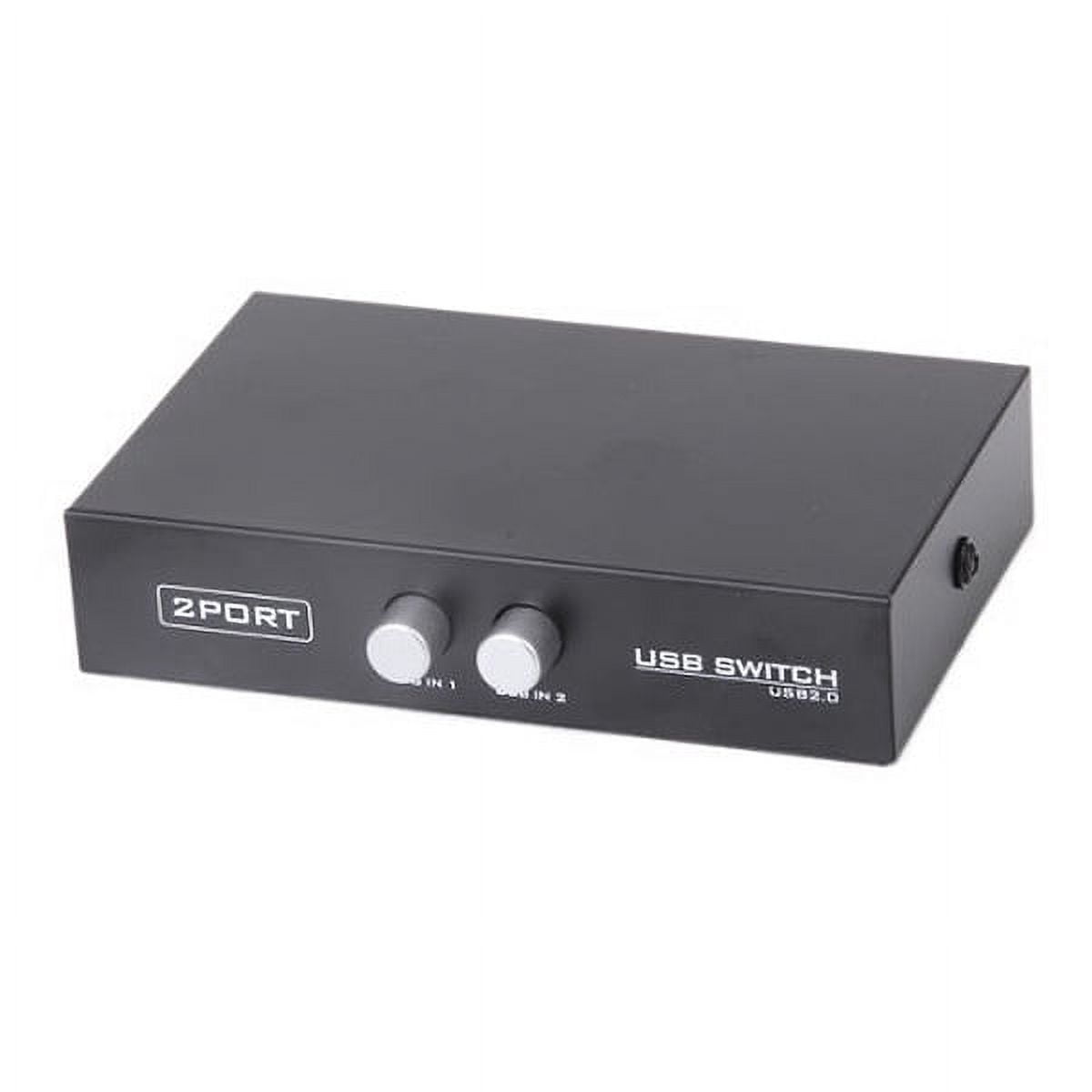 LEDMOMO 2 Port USB Printer Sharing Hub with Hard Plastic Shell for Pc ...