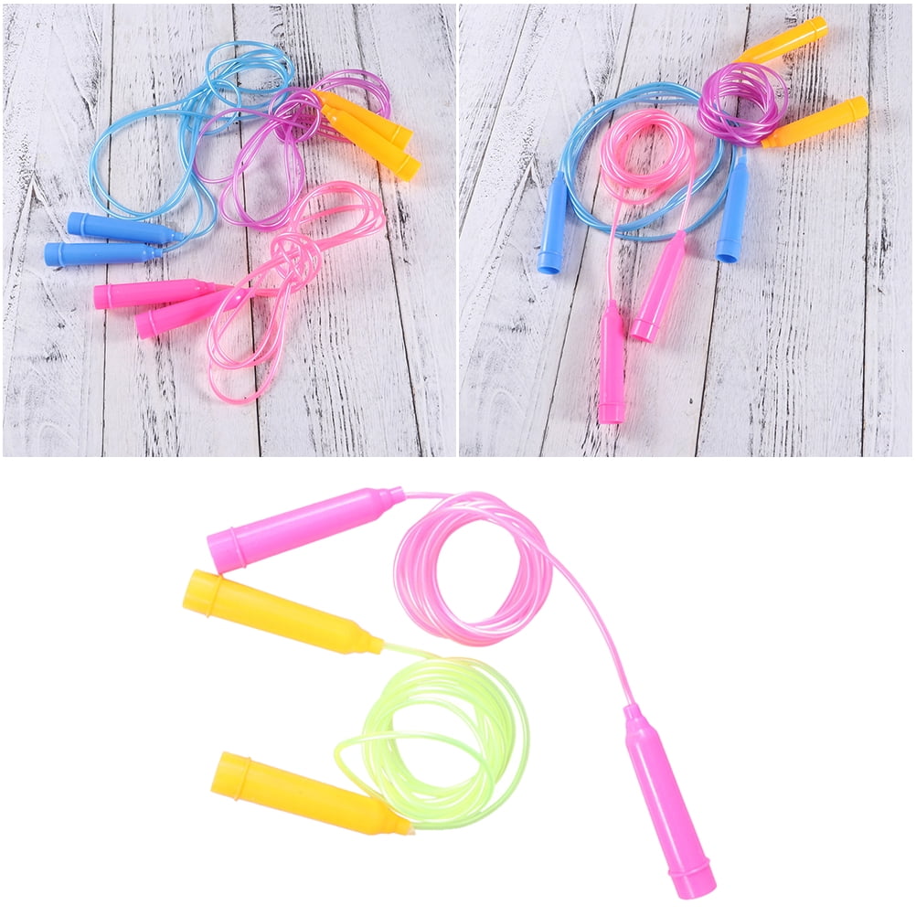 LEDMOMO Kids Skipping Rope for Exercise with PVC Shell and Steel Wire ...