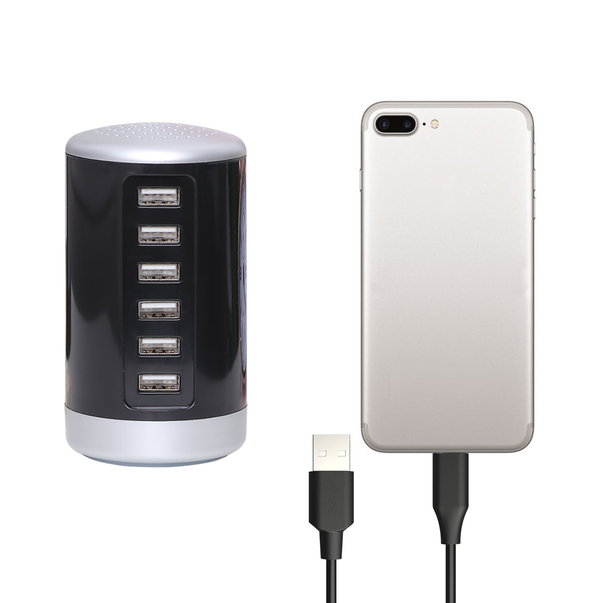 Gonyden 6 Port Universal Adapter USB HUB Charging Adapter Slots USB ...