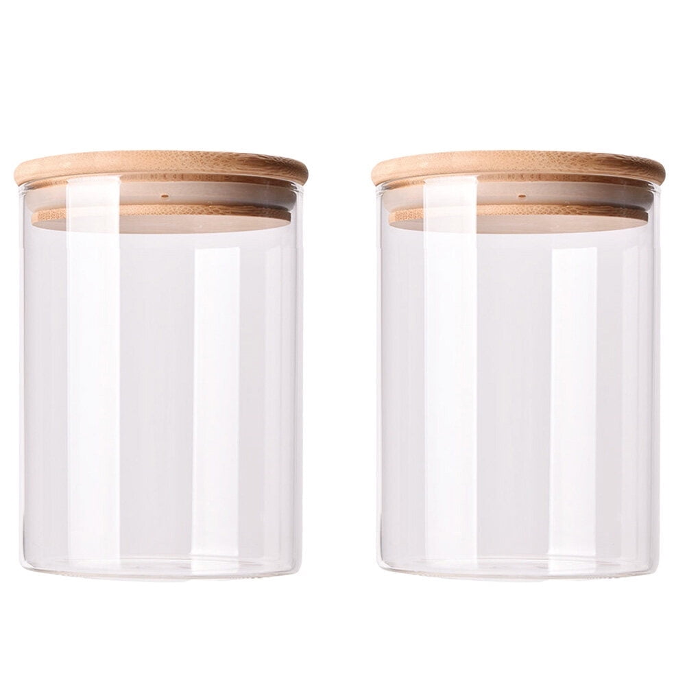 Gonyden Glass Airtight Food Storage Canister, Set of 2 - Walmart.com