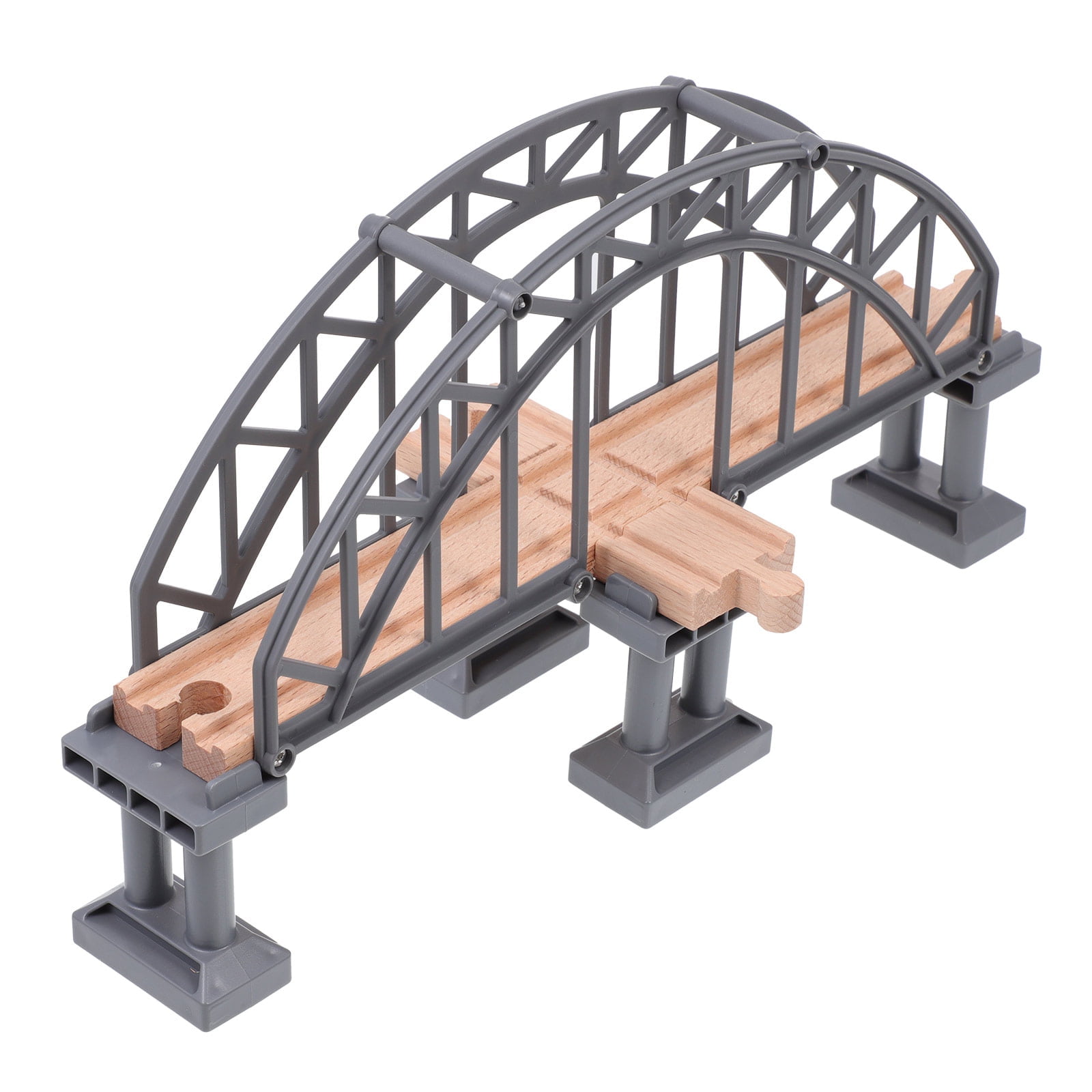 Gonyden Train Bridge Model, Wooden Train Track Accessories Cross ...
