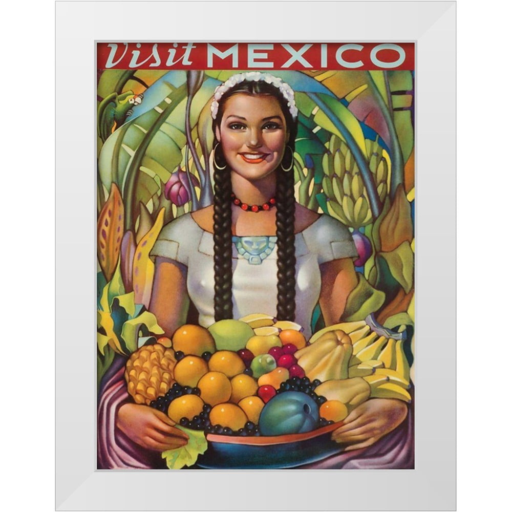 Gonzalez Camarena, Jorge 11x14 White Modern Wood Framed Museum Art ...