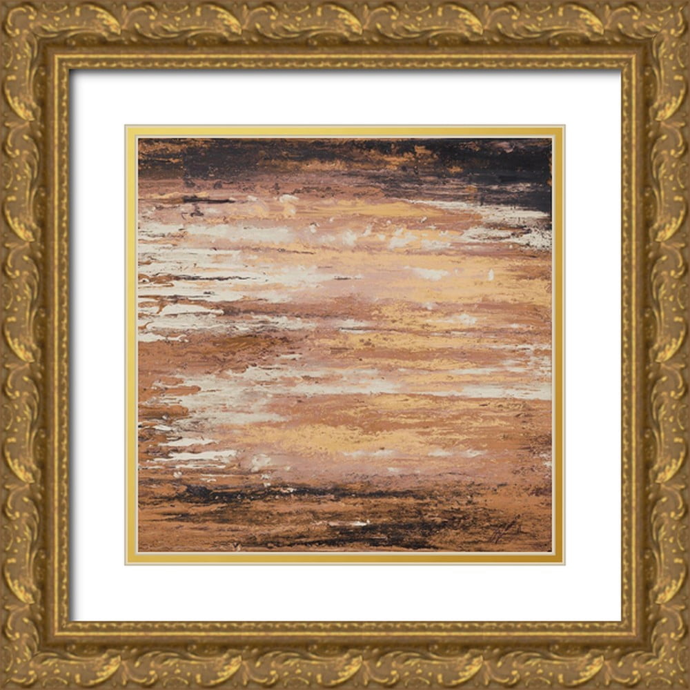Gonzalez, Roberto 12x12 Gold Ornate Wood Framed with Double Matting ...