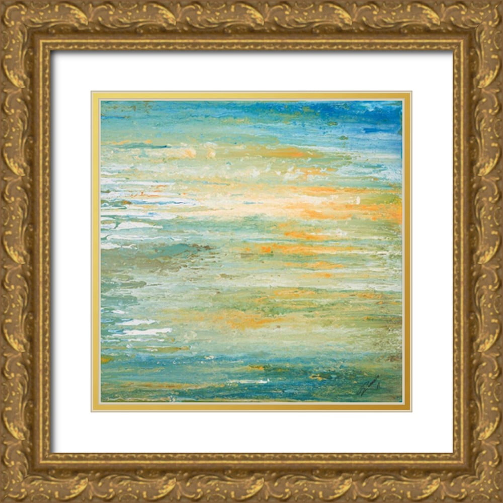 Gonzalez, Roberto 15x15 Gold Ornate Wood Framed with Double Matting ...