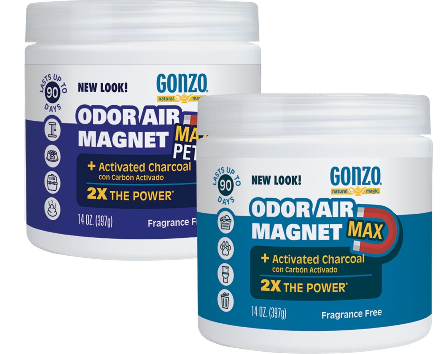 Gonzo Natural Magic Odor Air-Magnet with Activated Charcoal 14 Ounce ...