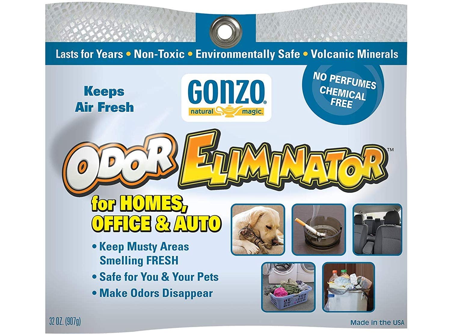 Gonzo Natural Magic Odor Eliminator Rocks - 32 oz - Deodorizer for Car ...
