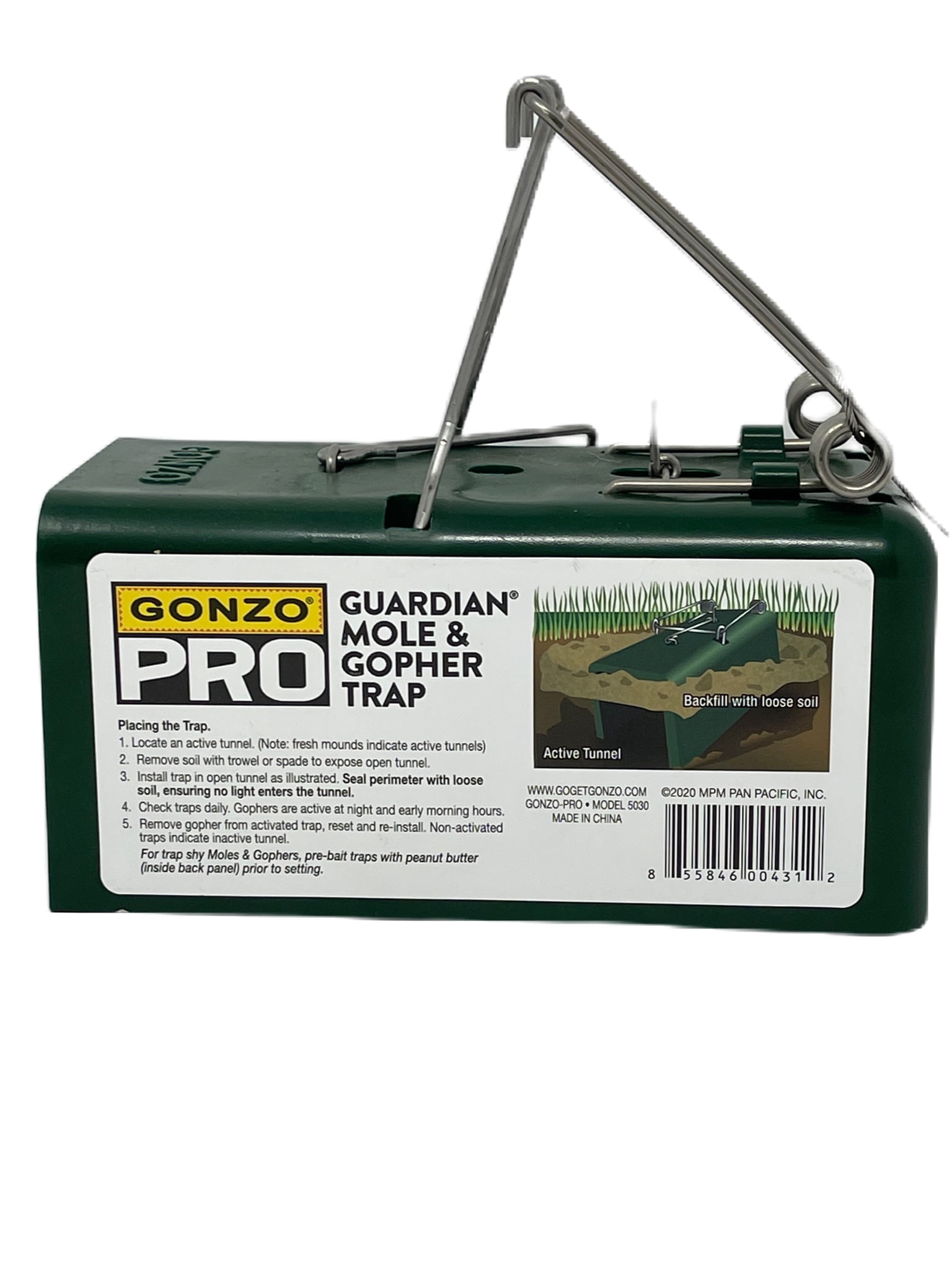 Gonzo Pro Guardian Gopher Trap Includes Stainless Steel Leash - Walmart.com