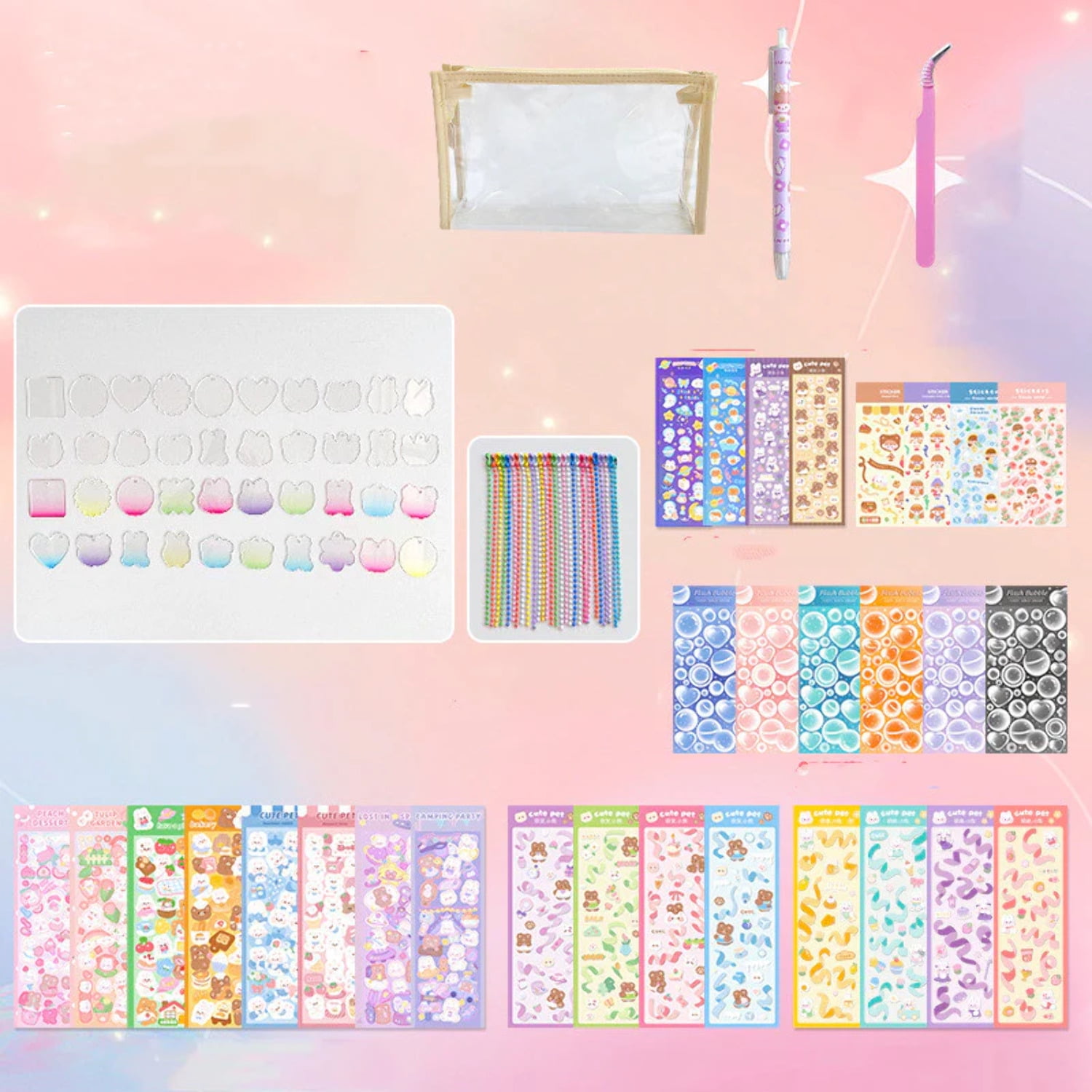 Goo Card Set Cute Sticker Kids Toy Material Pack - Walmart.com