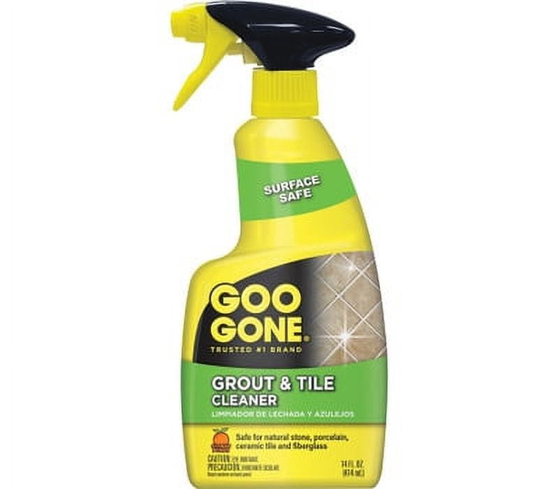 Goo Gone 2052 Grout and Tile Cleaner, 14 Ounce Bottle, Liquid, Citrus ...