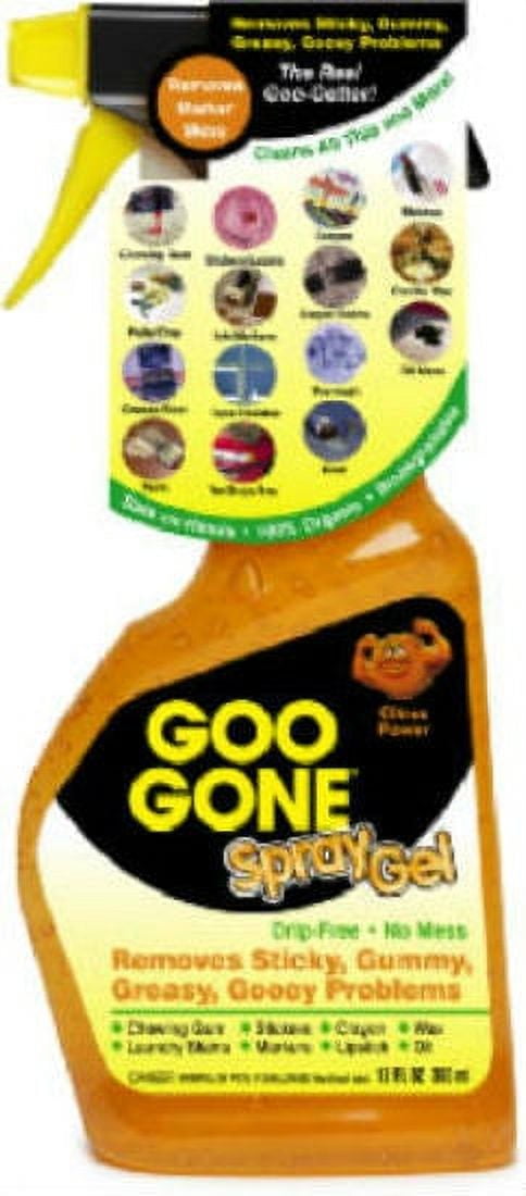 Goo Gone 2096 Spray Gel, Trigger Spray Bottle, 12 Oz, Each - Walmart.com
