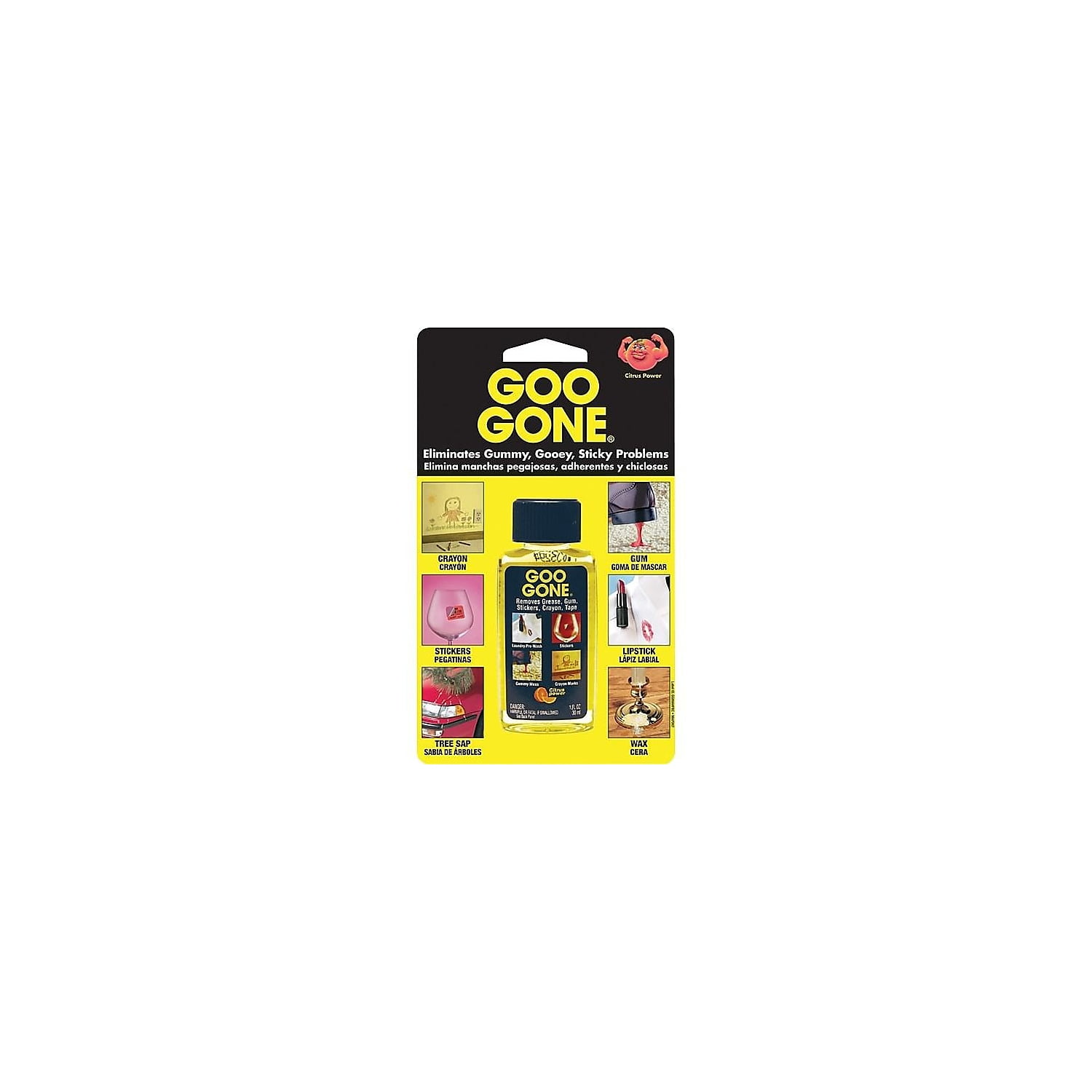 Goo Gone Citrus Power Adhesive Remover, 1oz, Liquid, Carded - Walmart.com