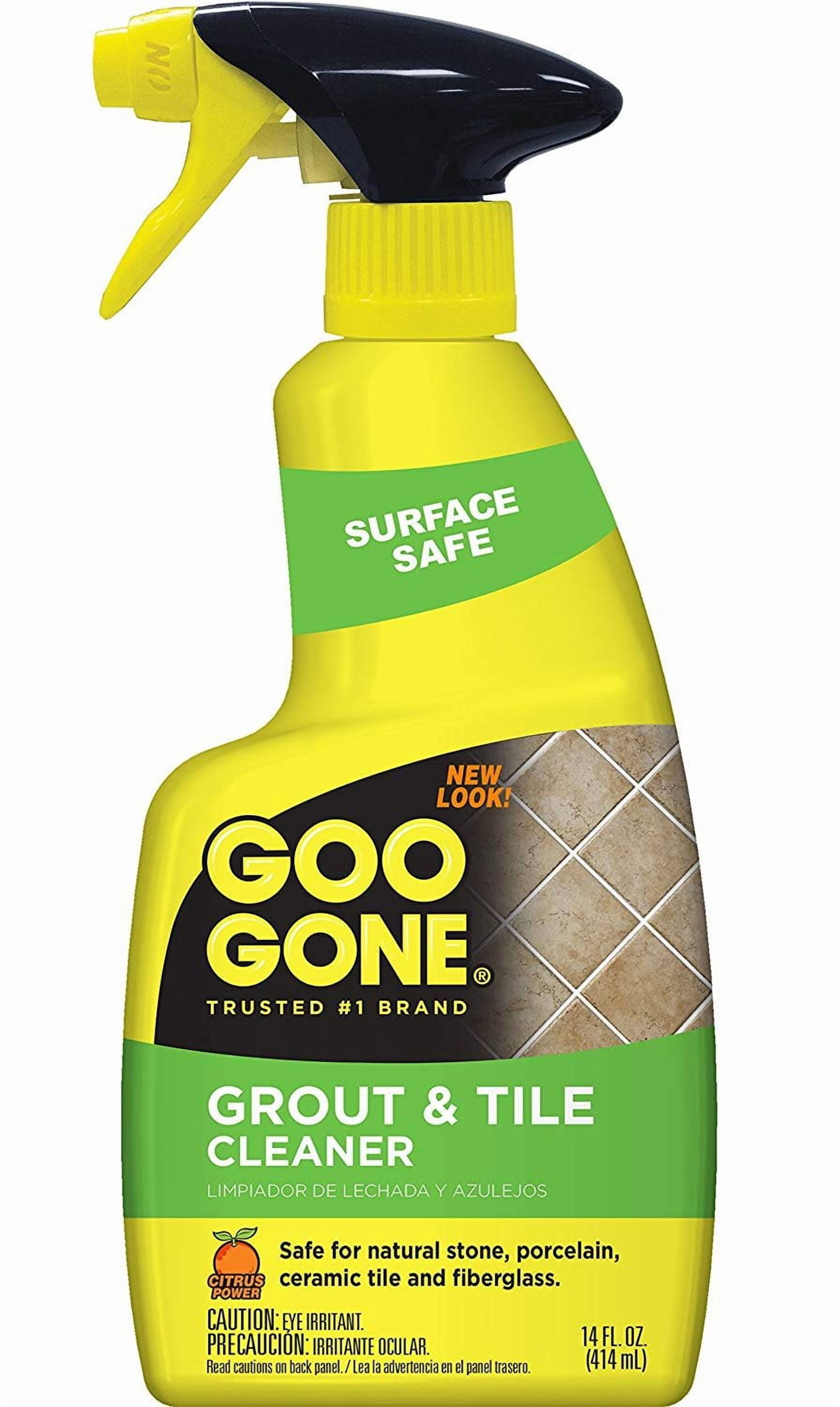 Goo Gone Grout and Tile Cleaner, Citrus Scent, 14 oz Liquid, Breaks ...