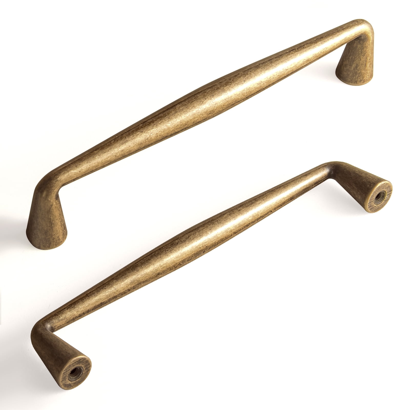 Goo-Ki 12 Pack 5" Hole Center Antique Brass Kitchen Cabinet Handles ...