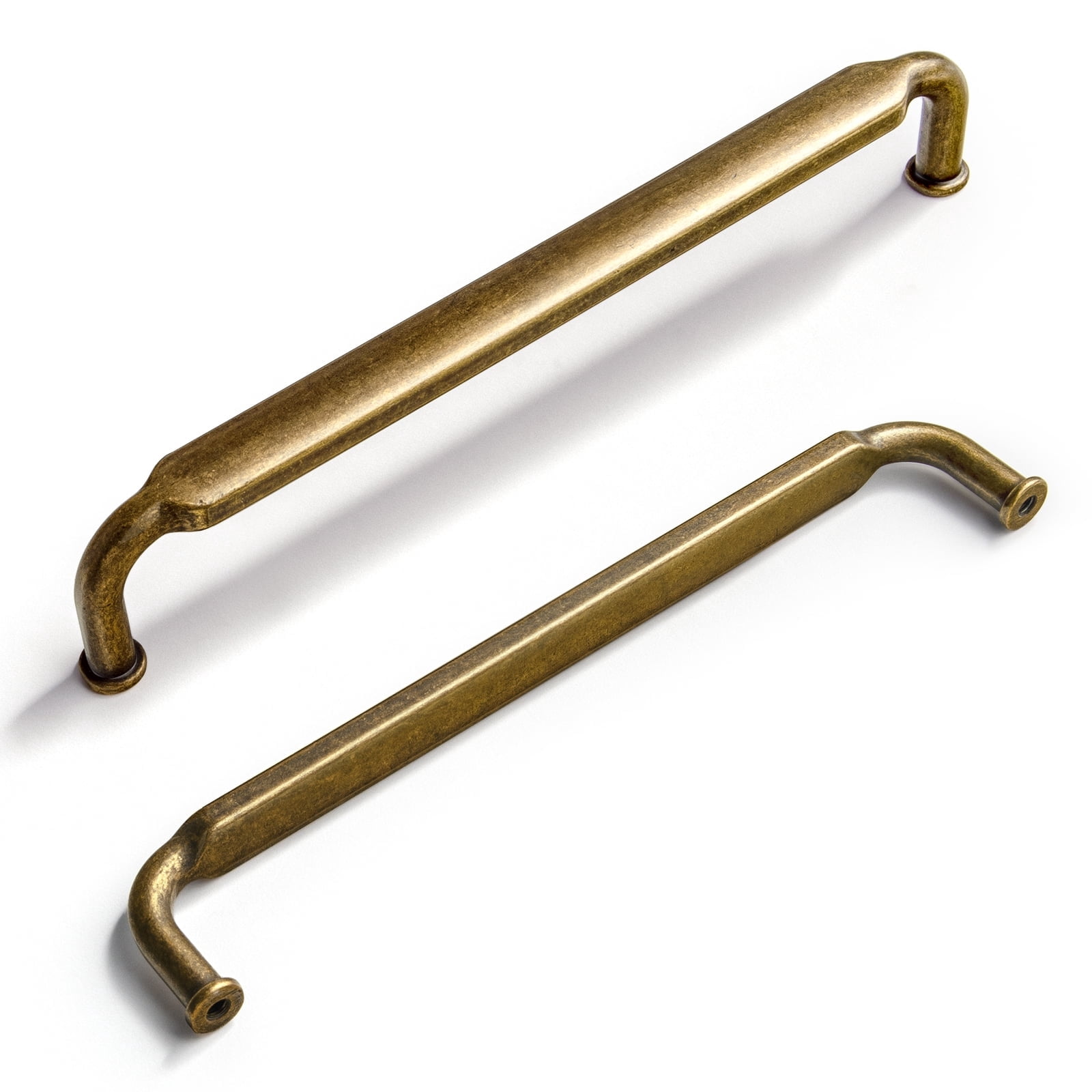 Goo-Ki 12 Pack 6.3" Hole Center Antique Brass Kitchen Cabinet Handles ...