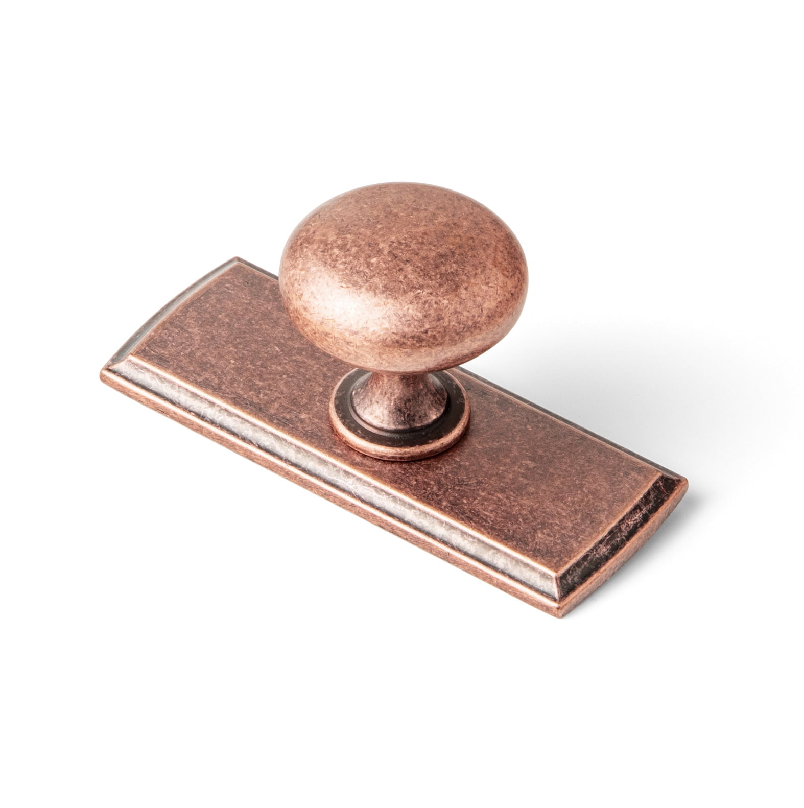 Goo-Ki 12 Pack Antique Copper Cabinet Knobs with Backplate for Drawer ...