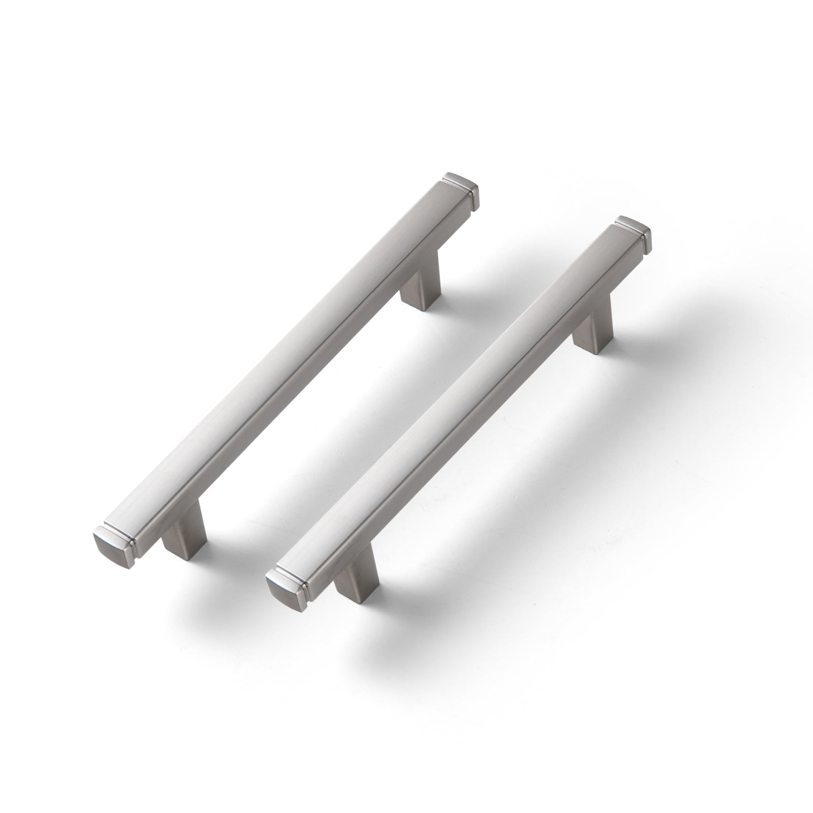 Goo-Ki 12-Pack Brushed Nickel Drawer Handles 3.8 in (96mm) Hole Centers ...