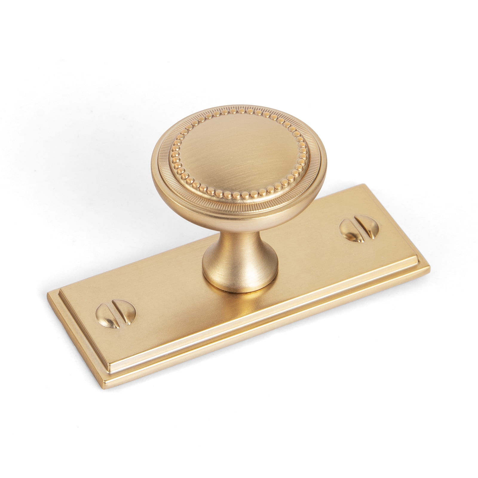 Goo-Ki 12 Pack Champagne Bronze Cabinet Knobs with Backplate for Drawer ...