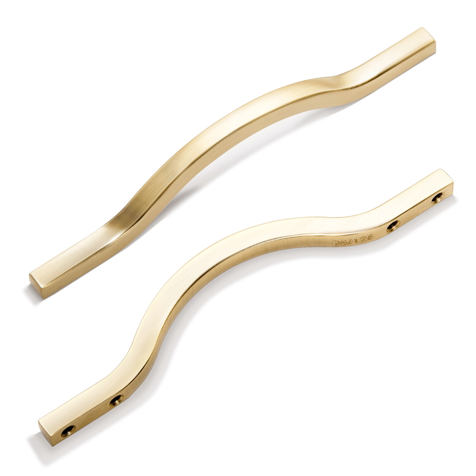 Goo-Ki 12 Pack Double Hole Centers (3.8''/5'') Light Brushed Brass ...