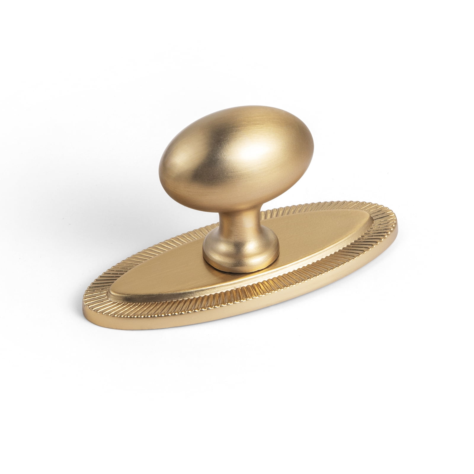 Goo-Ki 12 Packed Oval Champagne Bronze Cabinet Knobs with Oval ...
