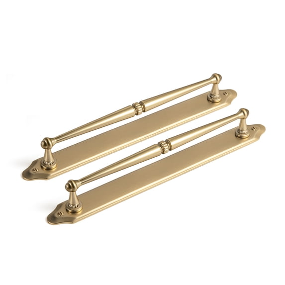 Goo-Ki 2 Pack Champagne Bronze Cabinet Pulls with Backplate, 7.6"(192mm ...