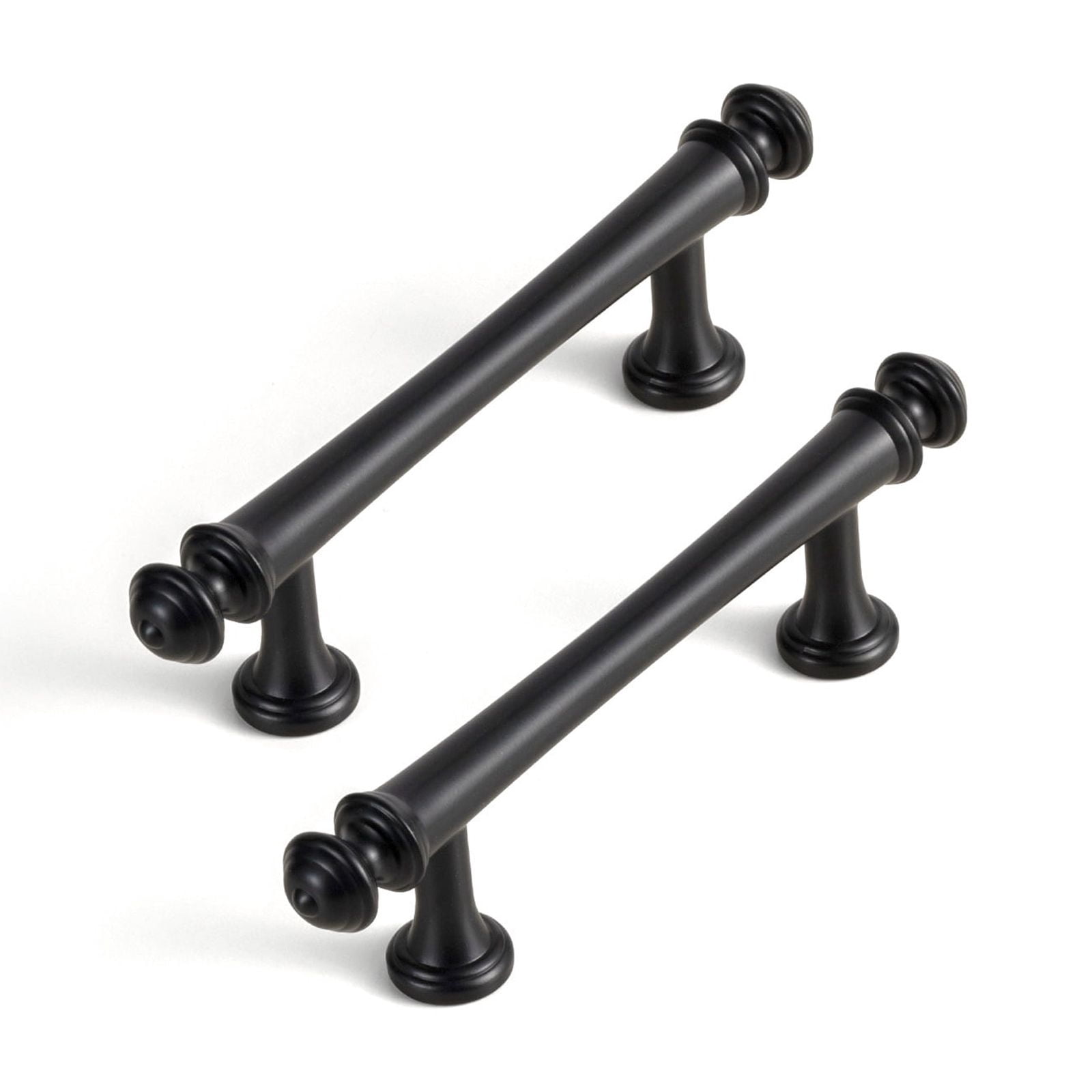 Goo-Ki 3"(76mm) Hole Center Matte Black Kitchen Cabinet Handles, Closet ...
