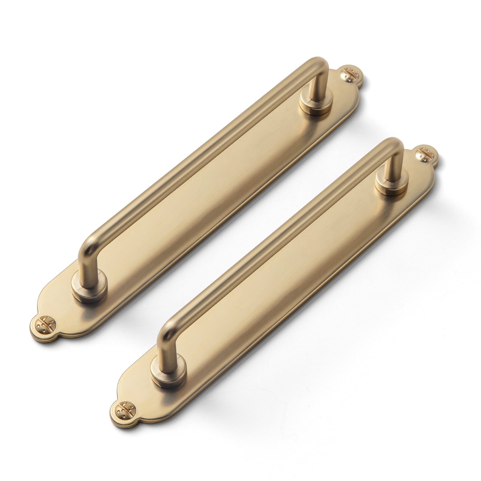Goo-Ki 4 Pack Champagne Bronze Cabinet Pulls with Backplate, 5"(128mm ...