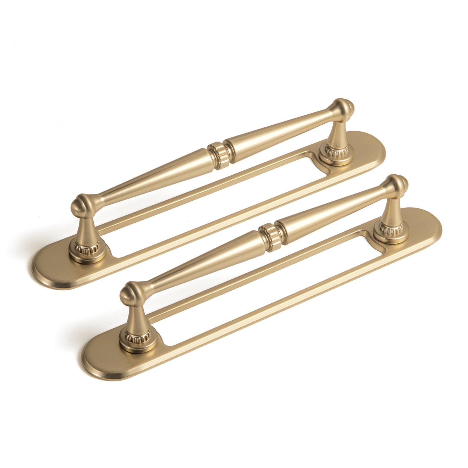 Goo-Ki 4 Pack Champagne Bronze Cabinet Pulls with Backplate, 5"(128mm ...