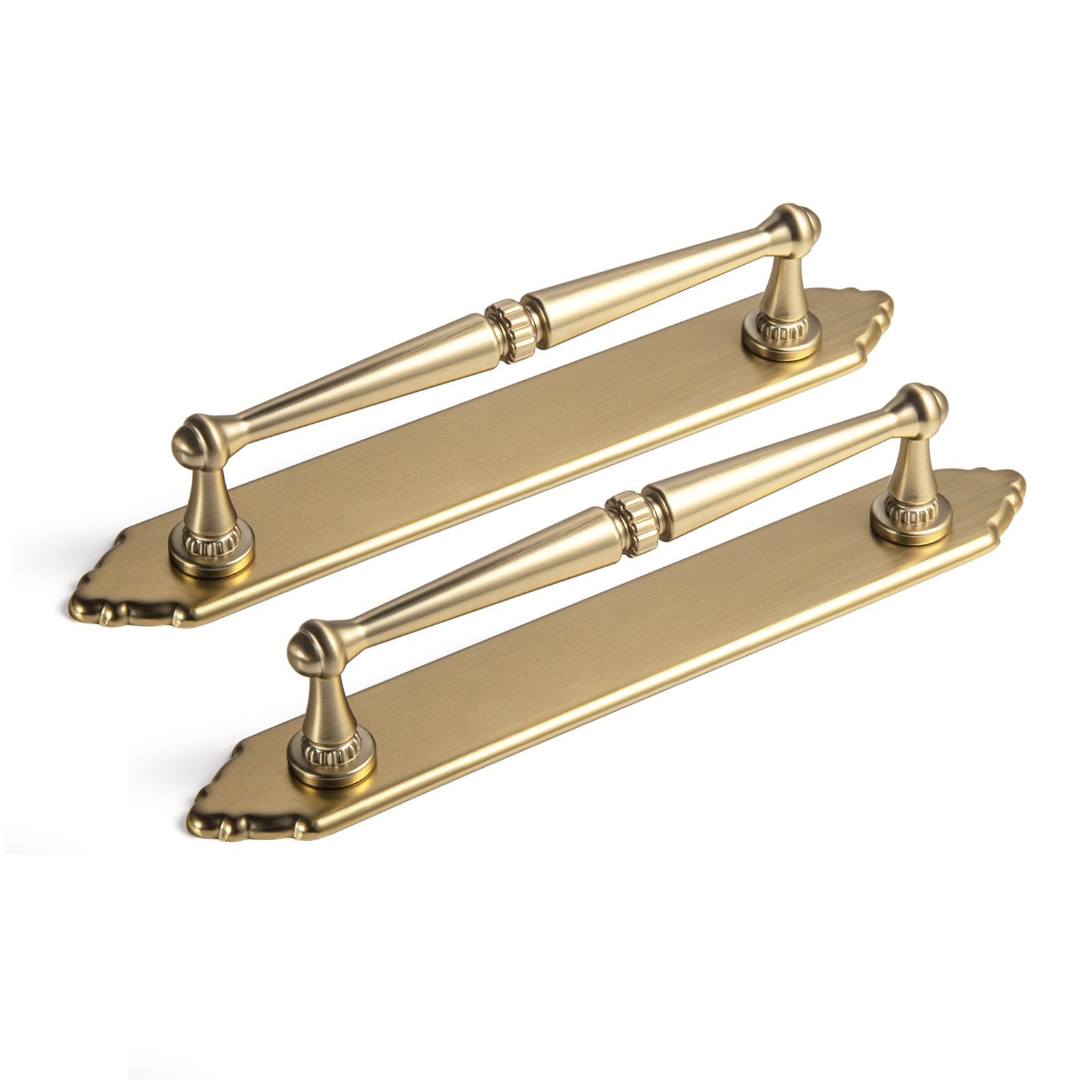 Goo-Ki 4 Pack Champagne Bronze Cabinet Pulls with Backplate, 5"(128mm ...