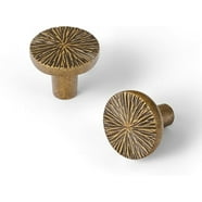 Goo-Ki 12 Pack 1"Diameter Vintage Antique Brass Zinc Alloy Cabinet ...