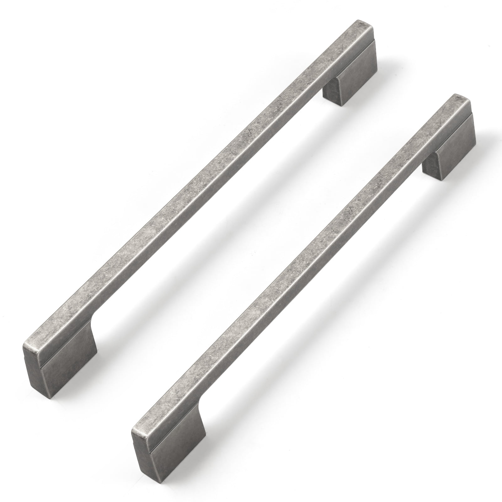 Goo-Ki 6-Pack 6.3''Hole Center Vintage Silver Solid Cabinet Handles ...