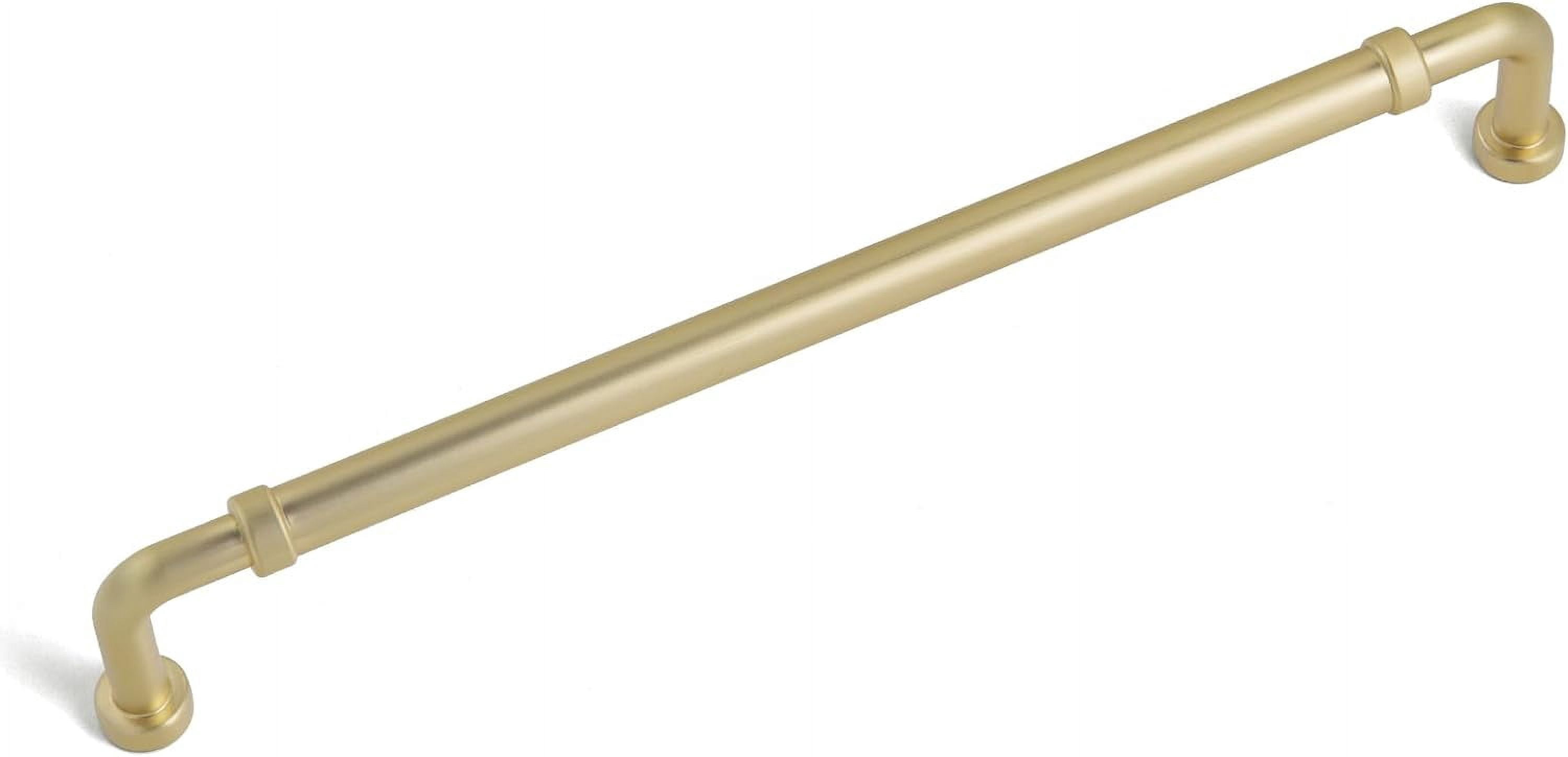 Goo-Ki 6 Pack 7 9/16 Inches Satin Gold Charm Brushed Brass Cabinet ...