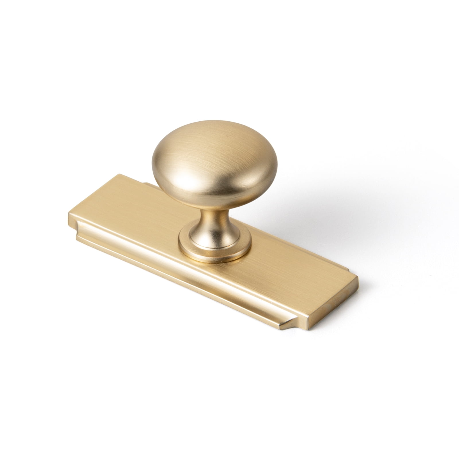 Goo-Ki 6 Pack Champagne Bronze Cabinet Knobs with Backplate for Drawer ...