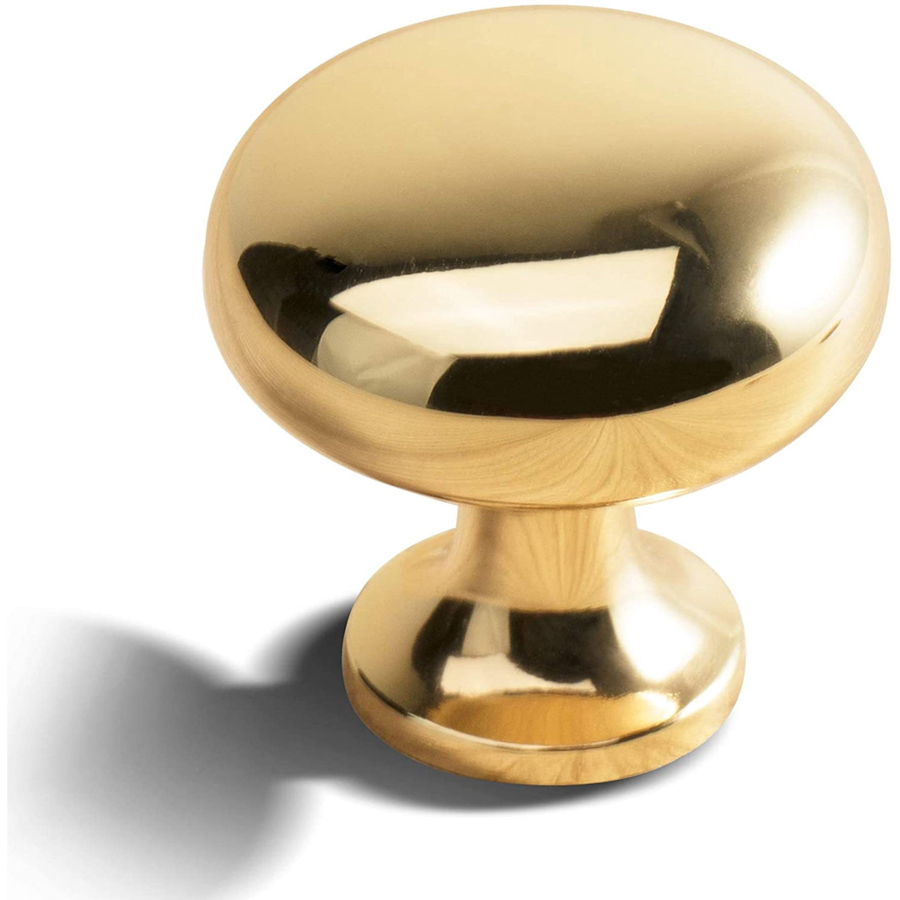 Goo-Ki 6 Pack Polished Gold Round Classic Cabinet Knobs, Cupboard Pulls ...