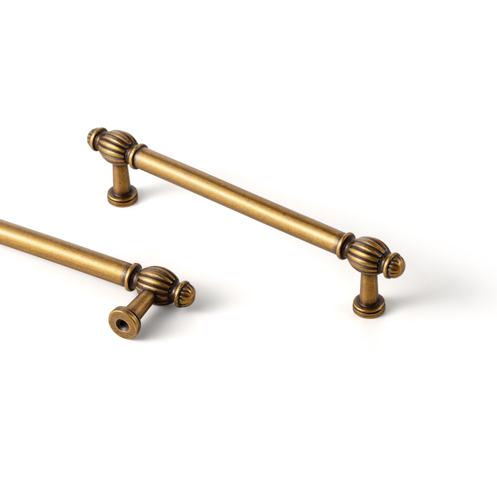 Goo-Ki Antique Brass Cabinet Handles,5''(128mm) Hole Center Cabinet ...