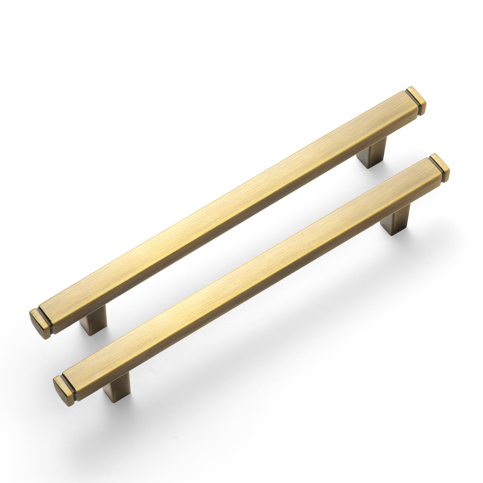 Goo-Ki Brushed Bronze Drawer Handles 5 in (128mm) Hole Centers Straight ...