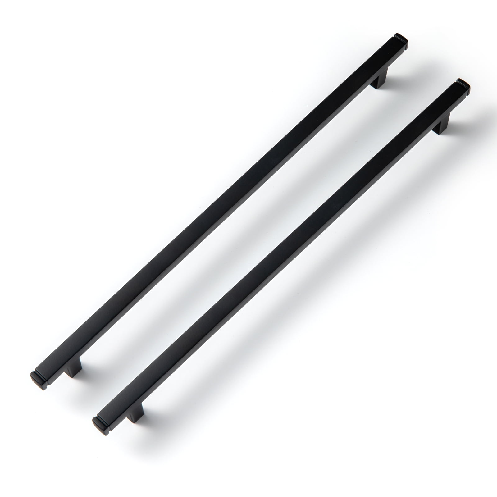 Goo-Ki Matte Black Drawer Handles 10 in (256mm) Hole Centers Straight ...