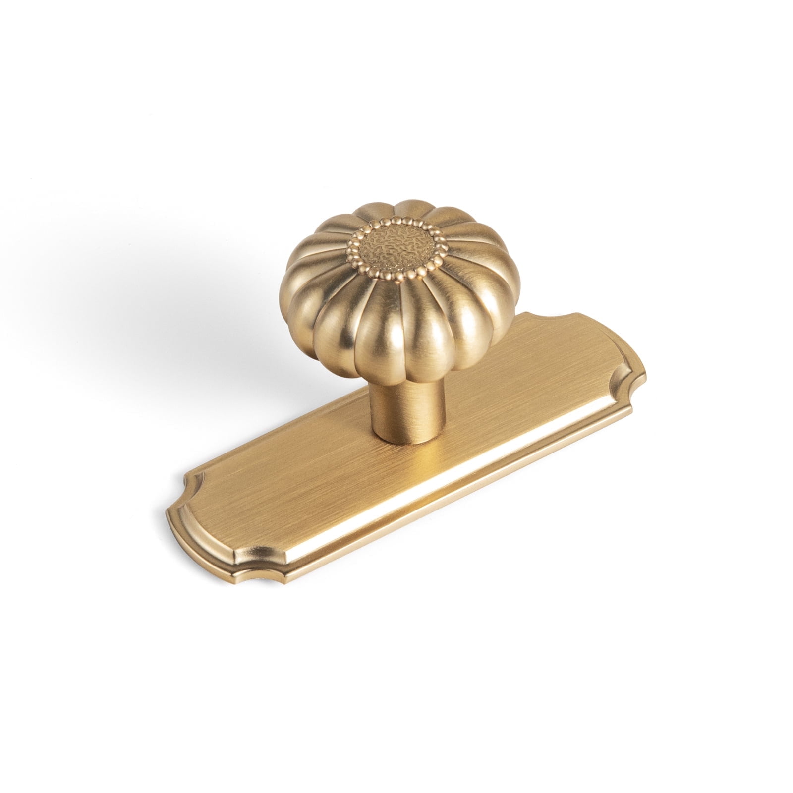 Goo-Ki Set of 6 - Elegant Bloom Champagne Bronze Cabinet Knobs with ...