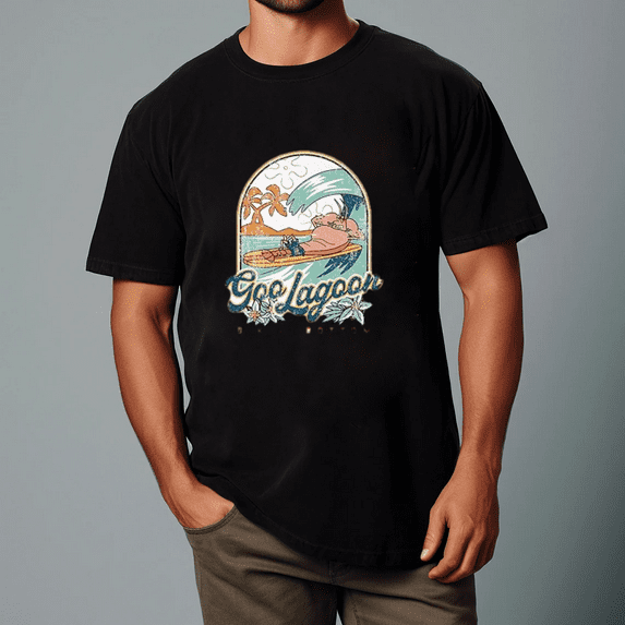 Goo Lagoon Larry On A Wave Funny Cartoon Show Nostalgia Fan Unisex T ...