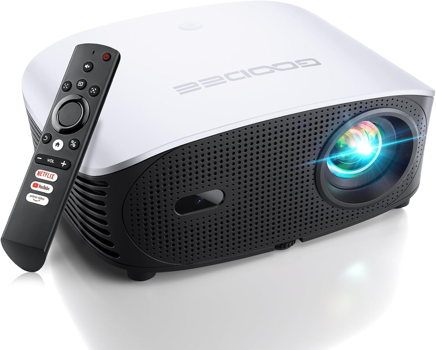 GooDee 4K Smart Projector with 5G WiFi and Bluetooth, Netflix/Prime ...