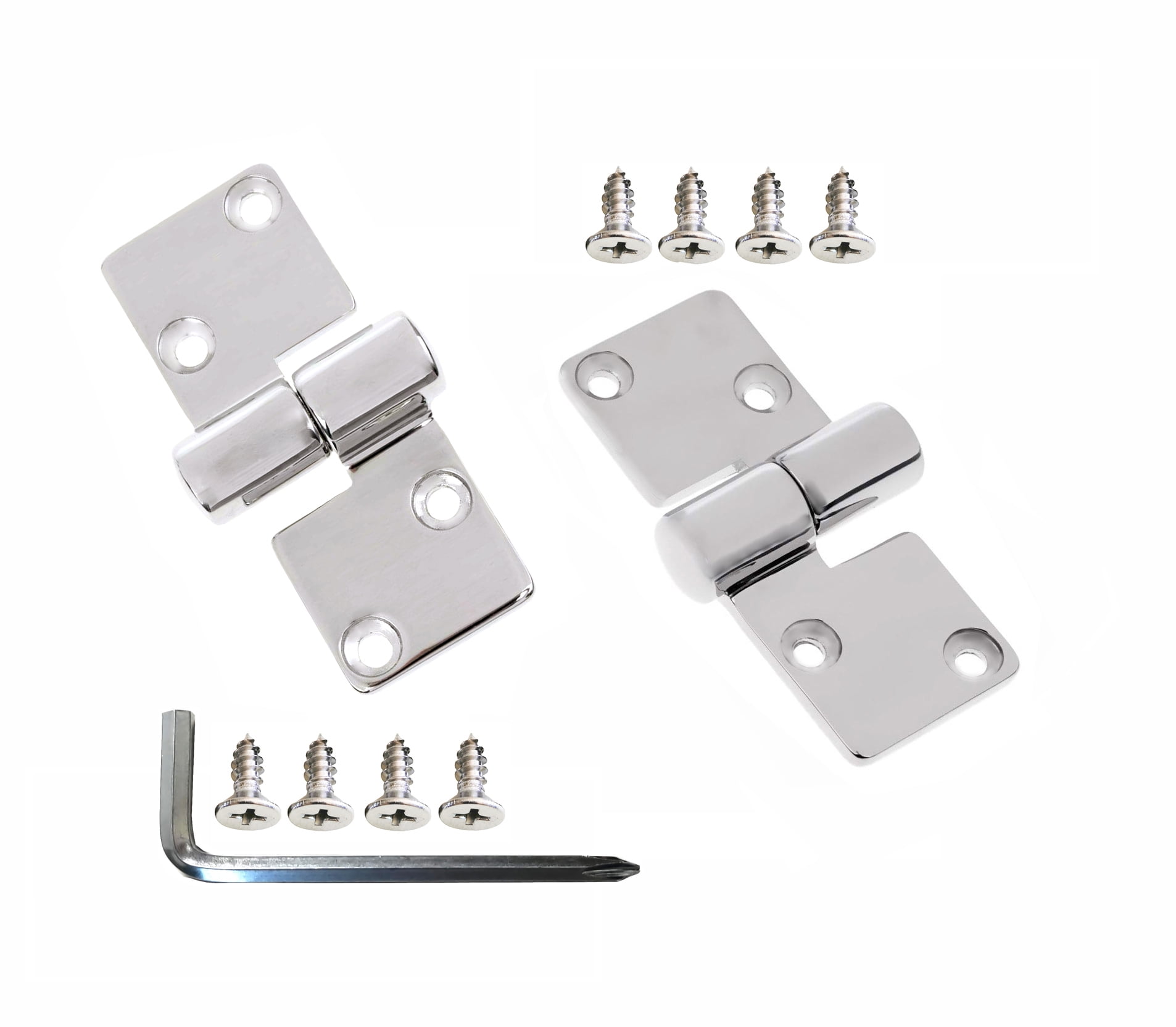 GooMeng 316 Stainless 3.5" x 1.5" Left & Right Lift-Off/Take-Apart ...
