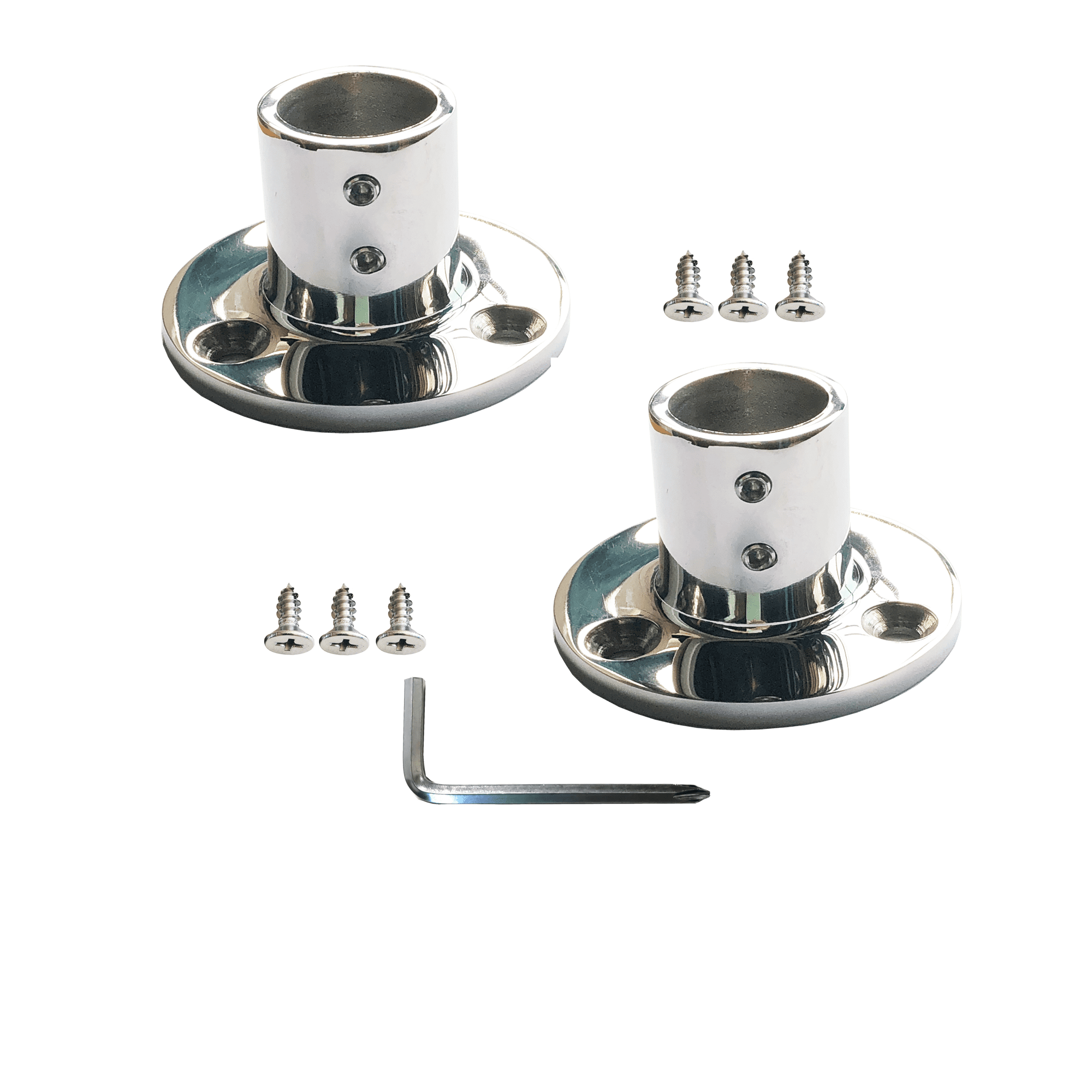 GooMeng 316 Stainless 90 Degree Boat handrail Round Base 1" 25mm,Boat ...